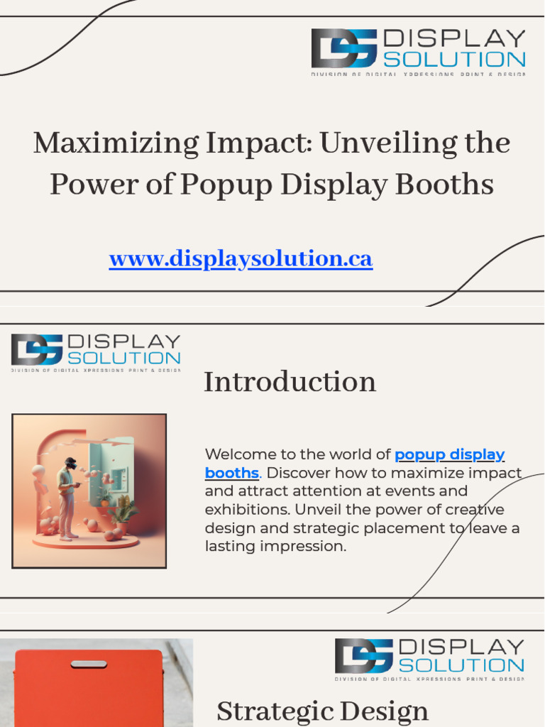 Unveiling The Power of Popup Display Booths | PDF | Business
