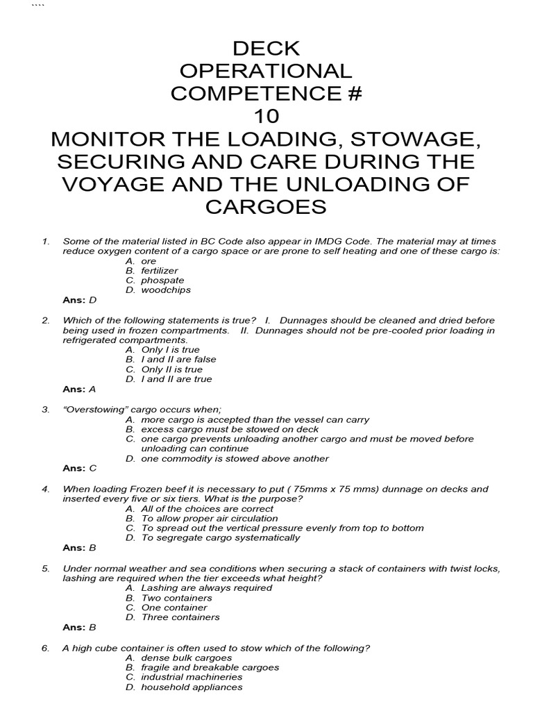 Deck Opt C10 | PDF | Cargo | Welding