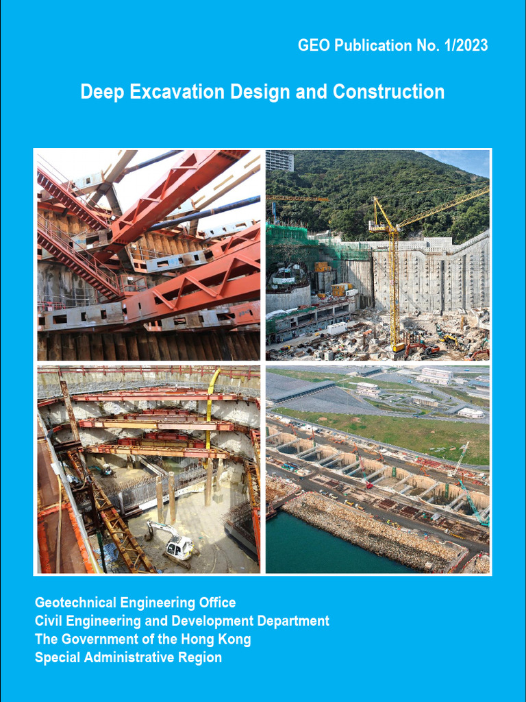 Geo Report About Deep Excavation | PDF | Soil Mechanics | Deep Foundation