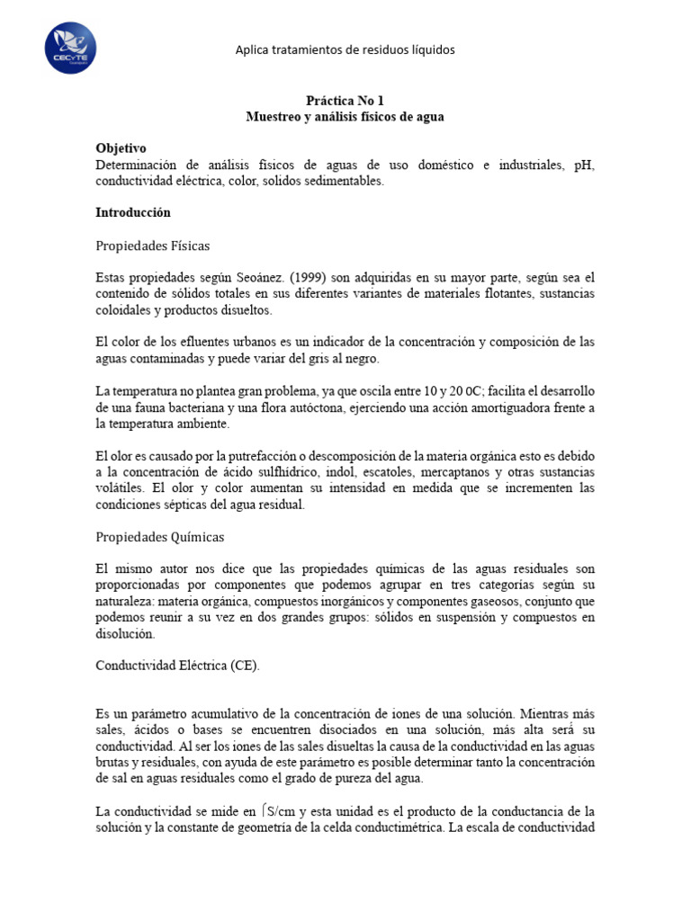 Práctica #1 Líquidos | PDF | Ph | Concentración