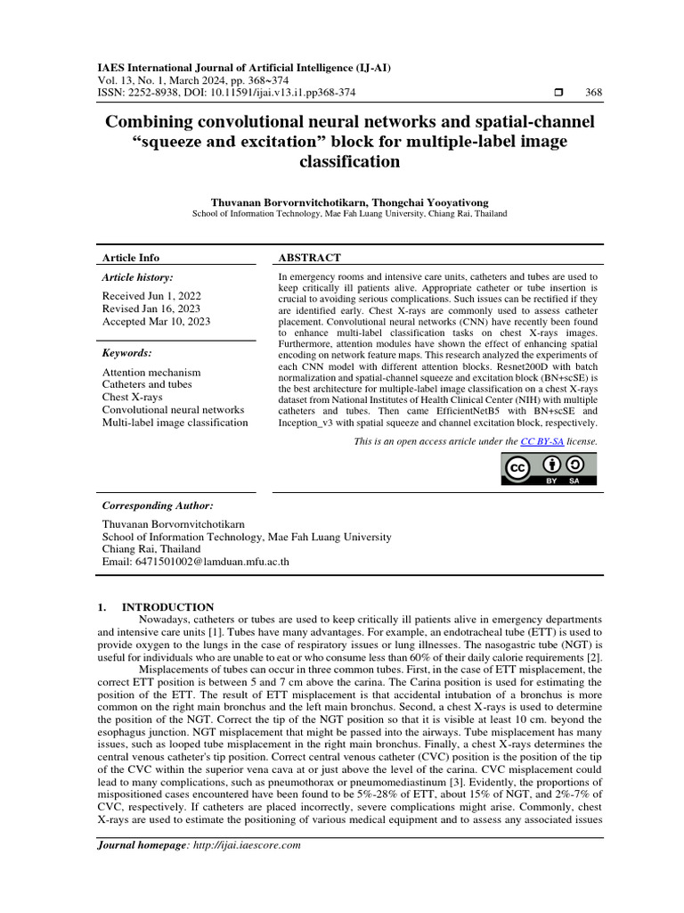 Combining Convolutional Neural Networks and Spatial-Channel "Squeeze and Excitation" Block For ...