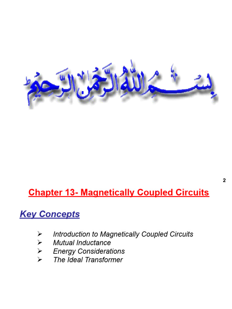 Chapter 13 - Magnetically Coupled Circuits | PDF | Inductance | Inductor