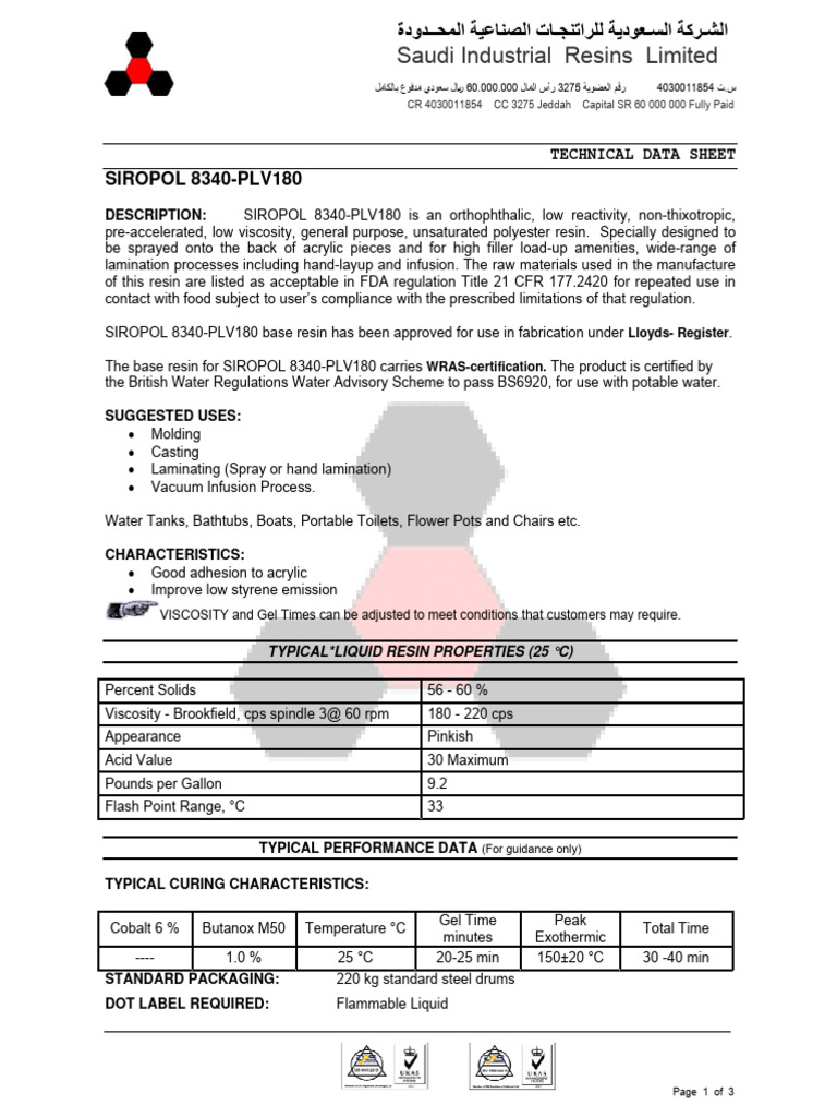 sir.tds.siropol 8340-PLV-180.v03.202012.no 1 | PDF | Lamination ...