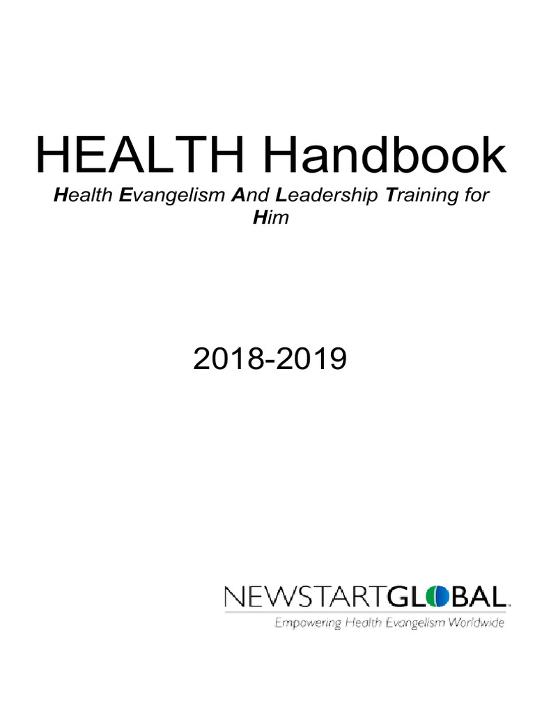 Health Map Handbook 18 19 | PDF | Clothing | Patient