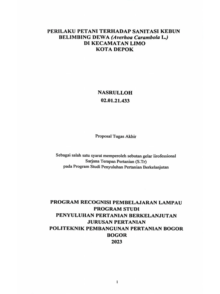 Proposal TA Nasrulloh | PDF