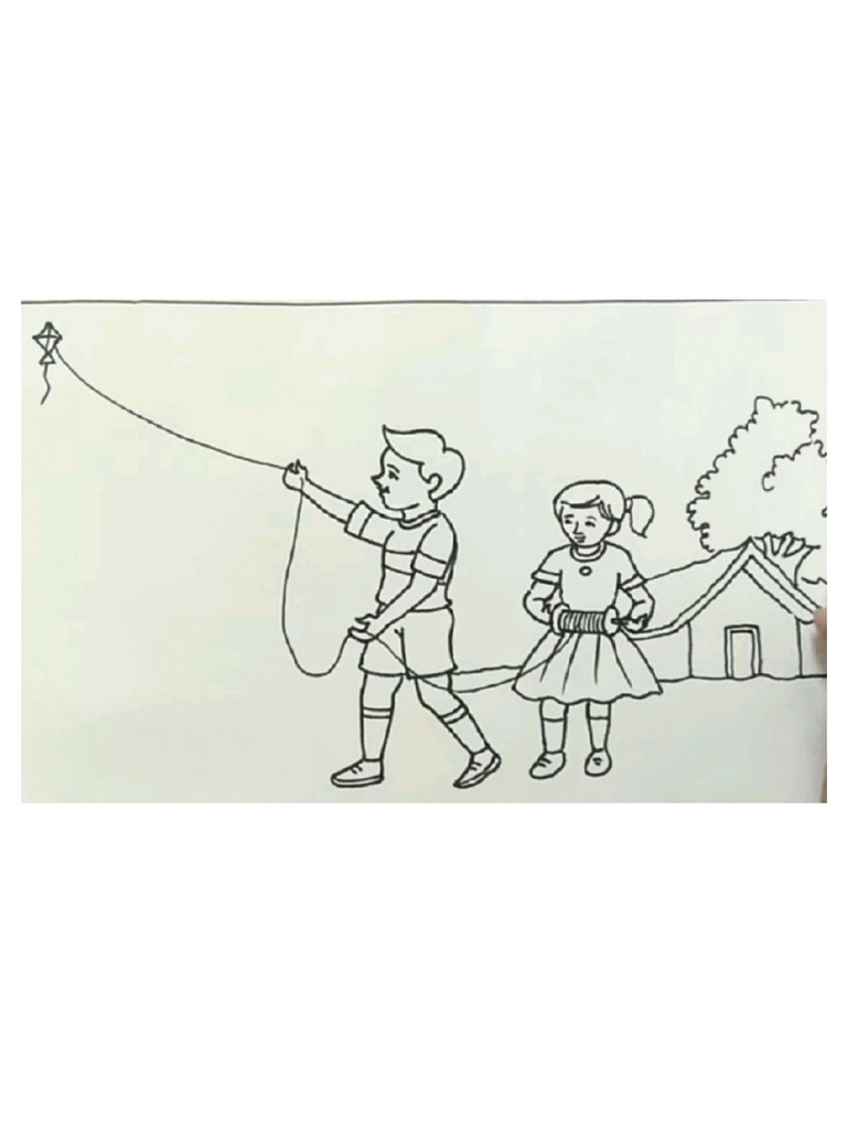 Grade 3 Art Memory Drawing (Kite Flying) | PDF