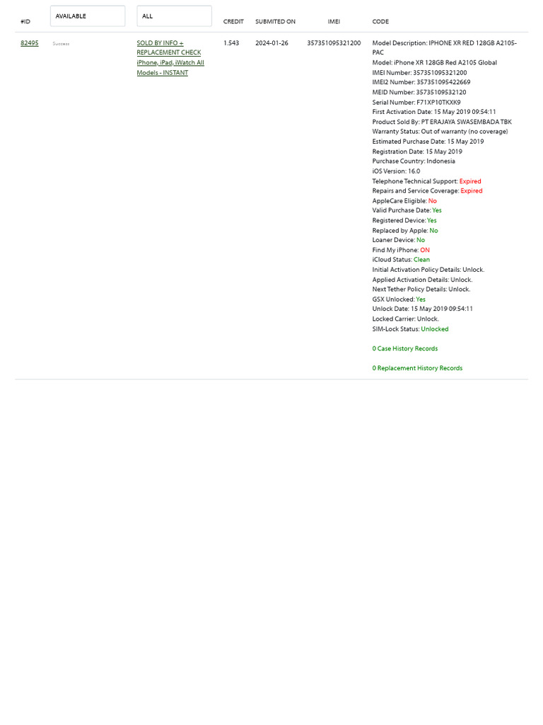 IMEI Orders | PDF | I Phone | Ios