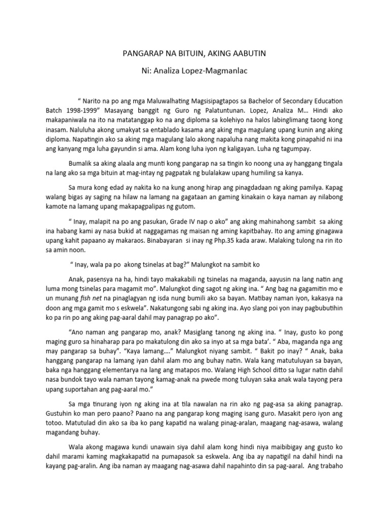 Pangarap Na Bituin | PDF