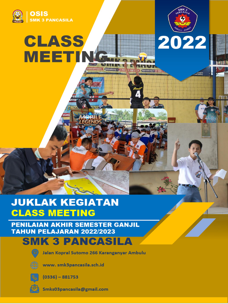 Juklak Class Meeting Pas Ganjil 2022 | PDF