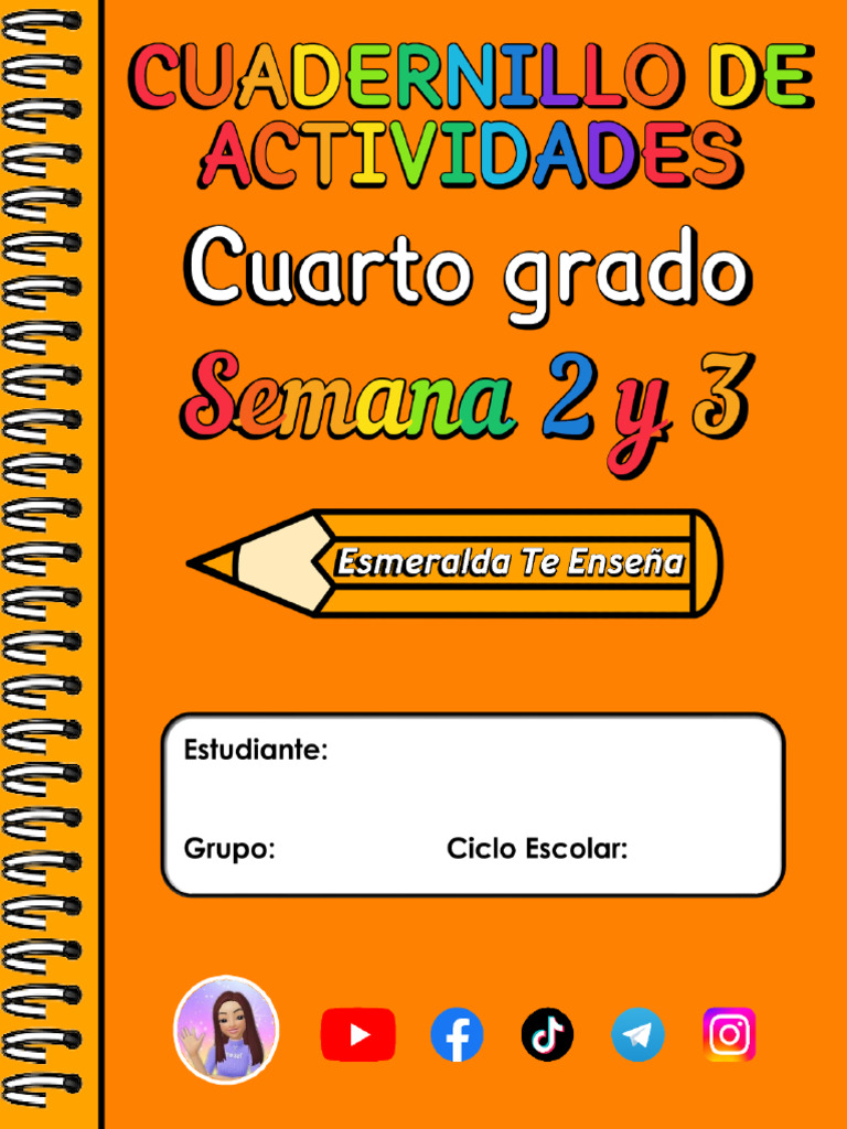 ? 4° S2-S3 - CUADERNILLO DE ACTIVIDADES ? Esmeralda Te Enseña ? ANEXOS? | PDF | Esqueleto ...