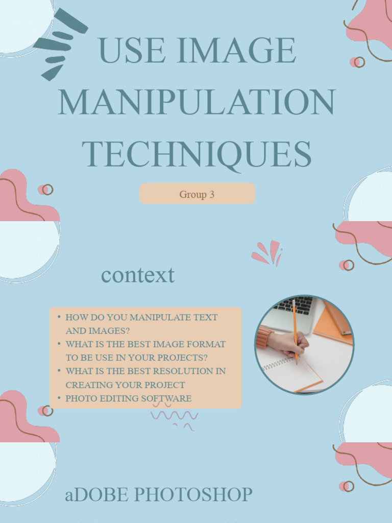 Use image manipulation techniques | PDF | Image Editing | Graphics