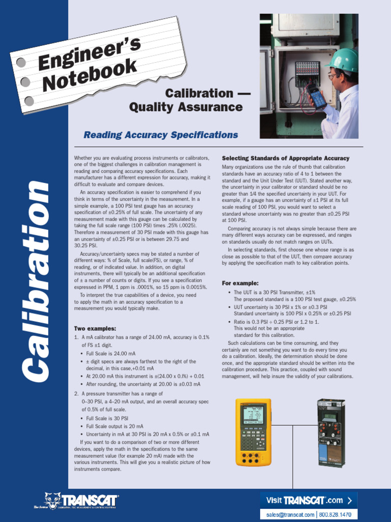 Calibration Quality Assurance | PDF | Calibration | Accuracy And Precision