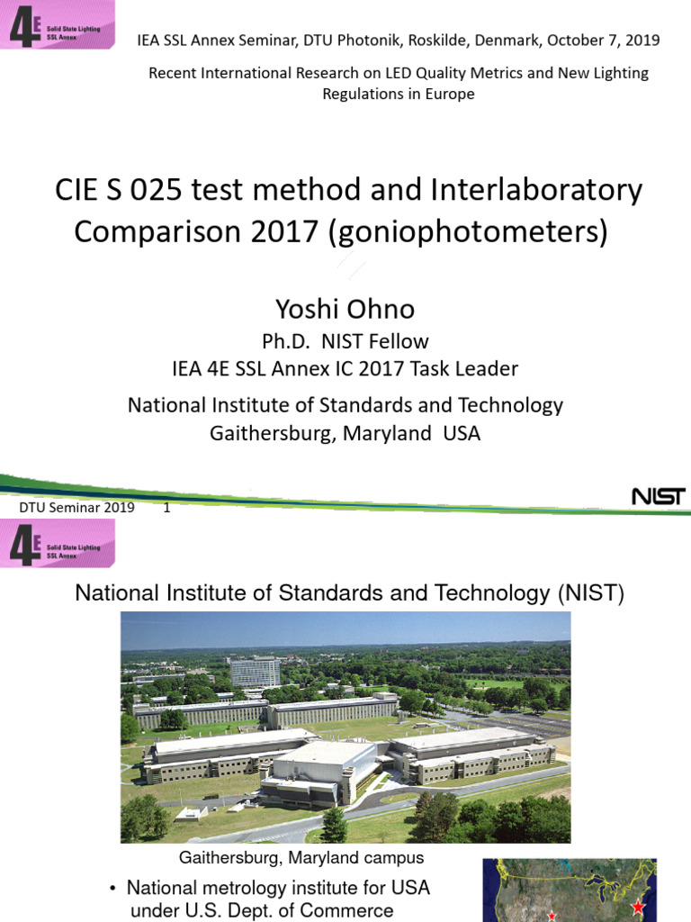 CIE S 025 Test Method Overview | PDF | Electromagnetic Spectrum | Optics