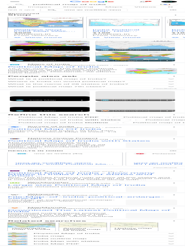 political map of india - Google Search | PDF | Map | Human Communication