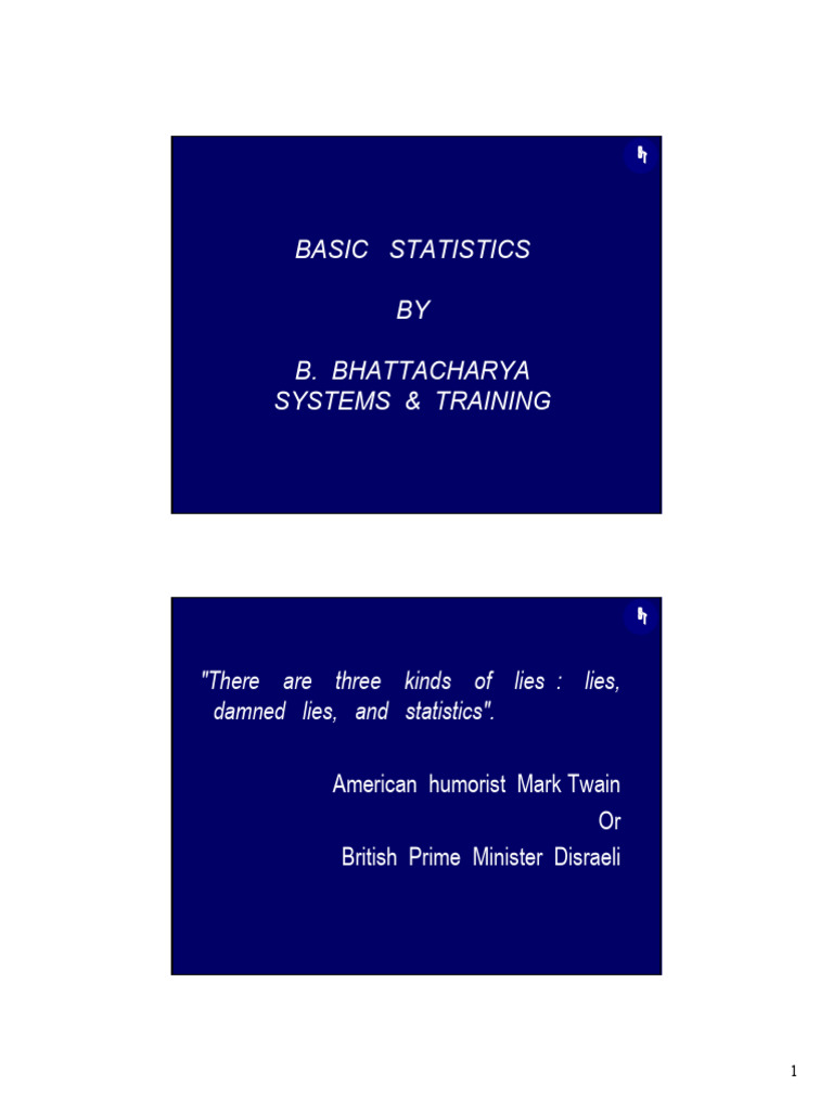 2-Basic Statistics | PDF | Variance | Standard Deviation