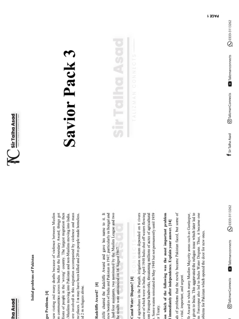 History P1 Levels by Talha Asad | PDF