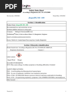 Relton New Rapid Tap SDS Summary | PDF | Dangerous Goods | Toxicity
