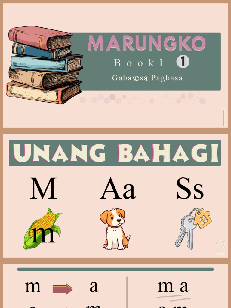 Marungko Booklet 1 Gabay Sa Pagbasa | PDF
