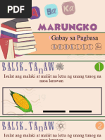 Marungko Booklet (Part 1) | PDF