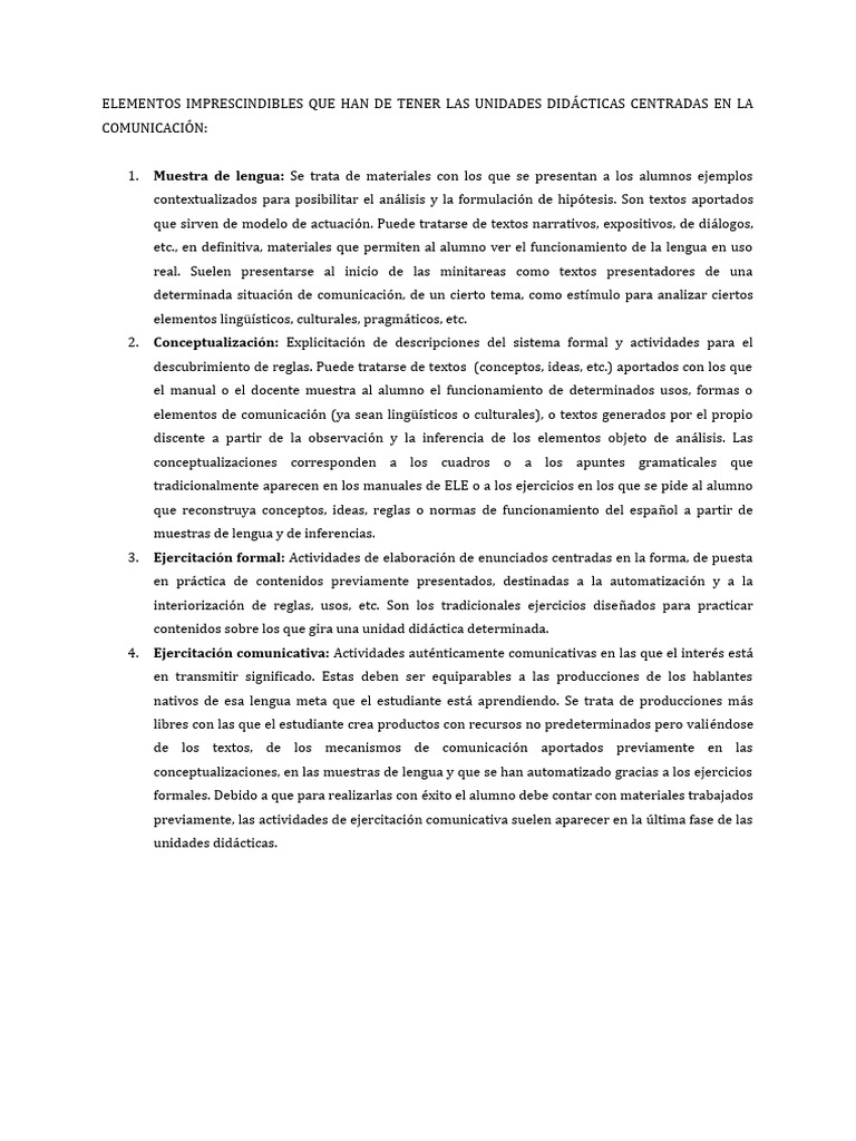 Unidades Didácticas de Comunicación | PDF | Comunicación humana ...