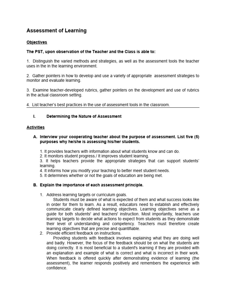 Assessment of Learning | PDF | Educational Assessment | Quadratic Equation