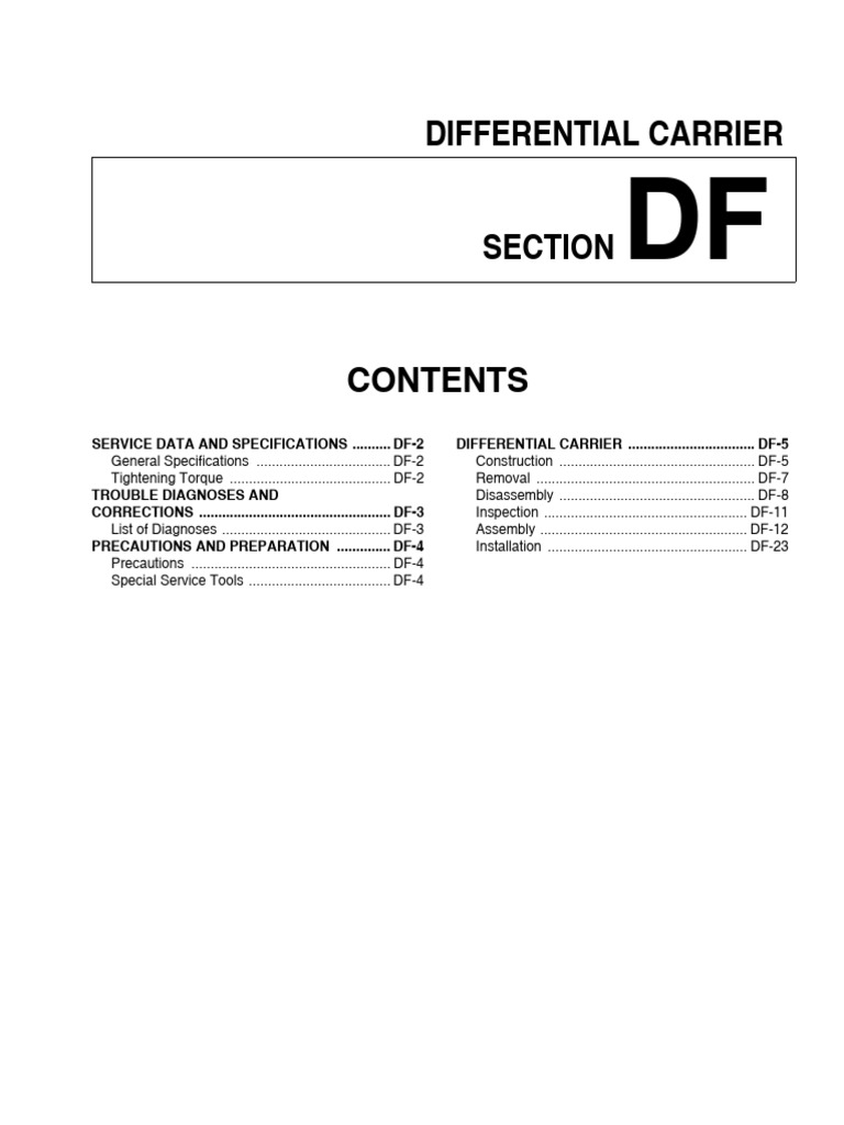 Differential+carrier New Model | PDF | Axle | Gear