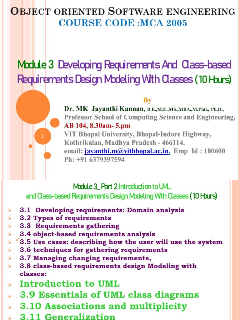 Chapter 4 Introduction To UML and UML Diagrams Class-Based Requirements Design | PDF | Use Case ...