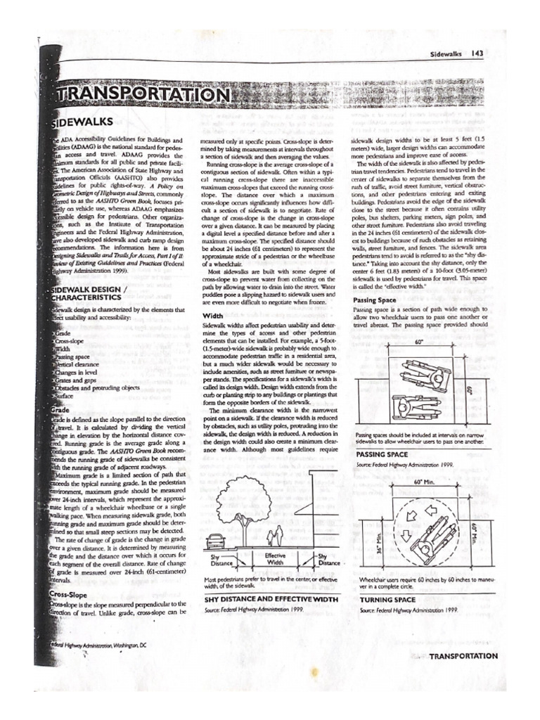 UDS Sidewalks Standards | PDF
