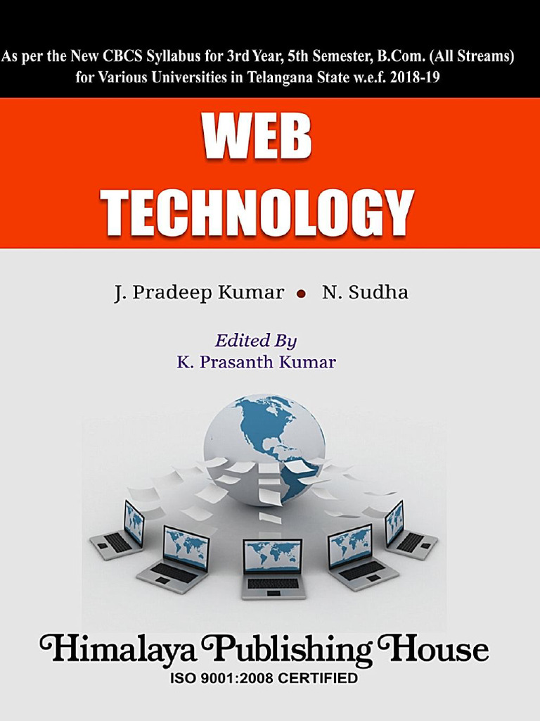 Web Technologies Partial Text Book | PDF | Html | Html Element