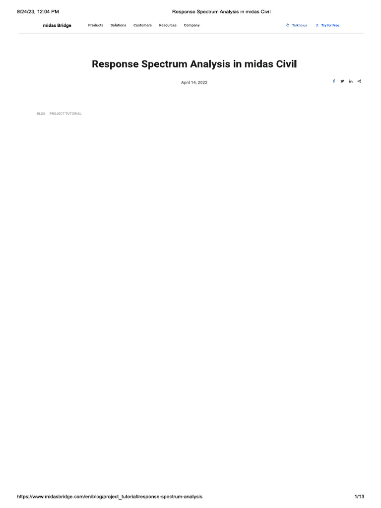 Respons Spectrum | PDF