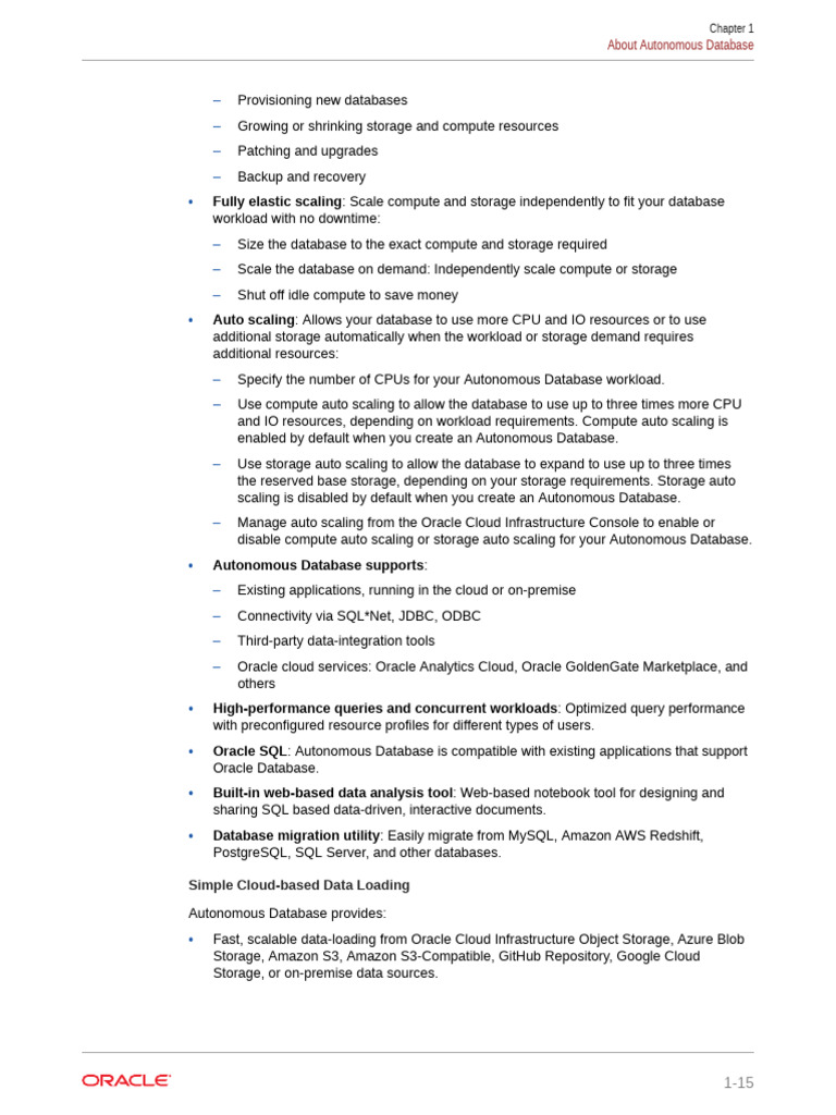 Using Oracle Autonomous Database Serverless 41 50 Pdf Databases Cloud Computing