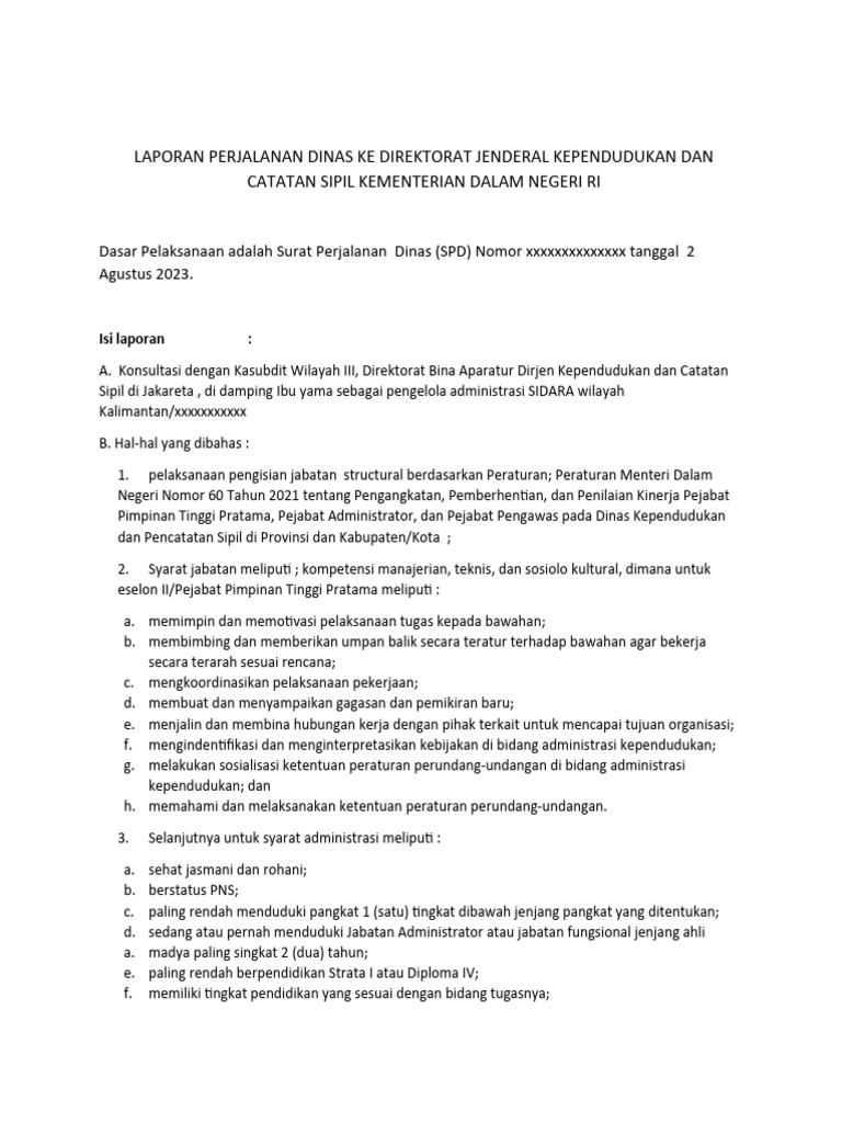 Laporan SPPD XX | PDF