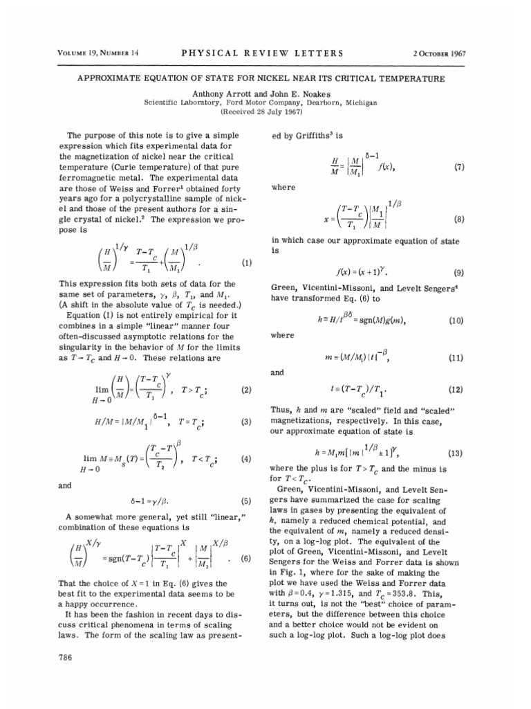 Arrott | PDF | Physical Sciences | Physics