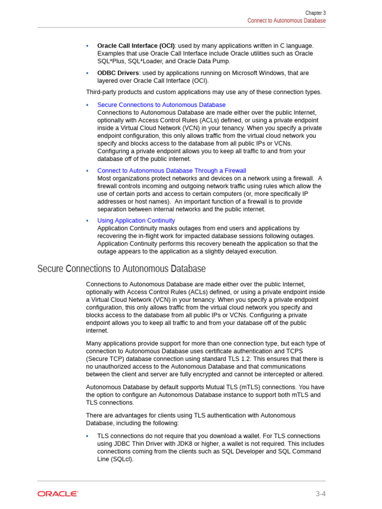 Using Oracle Autonomous Database Serverless 81 90 Download Free Pdf Transport Layer Security
