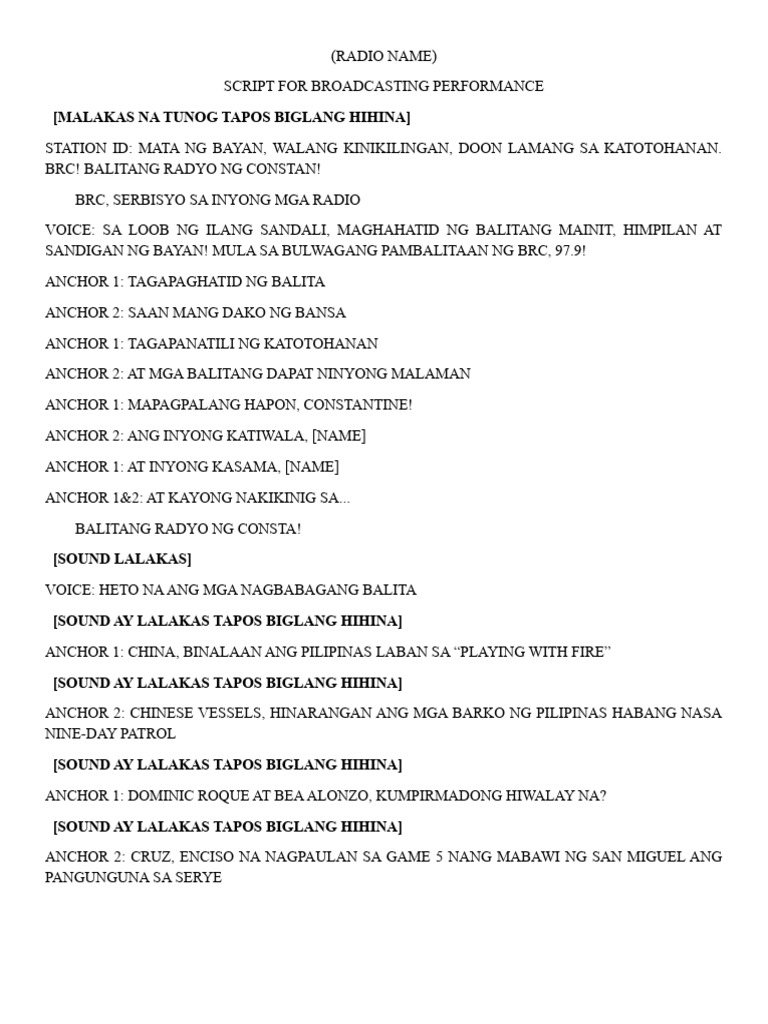 Radio Name | PDF