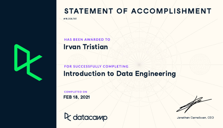 DataCamp - Introduction To Data Engineering | PDF