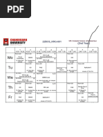 BSSE Timetable Spring 2025 | PDF