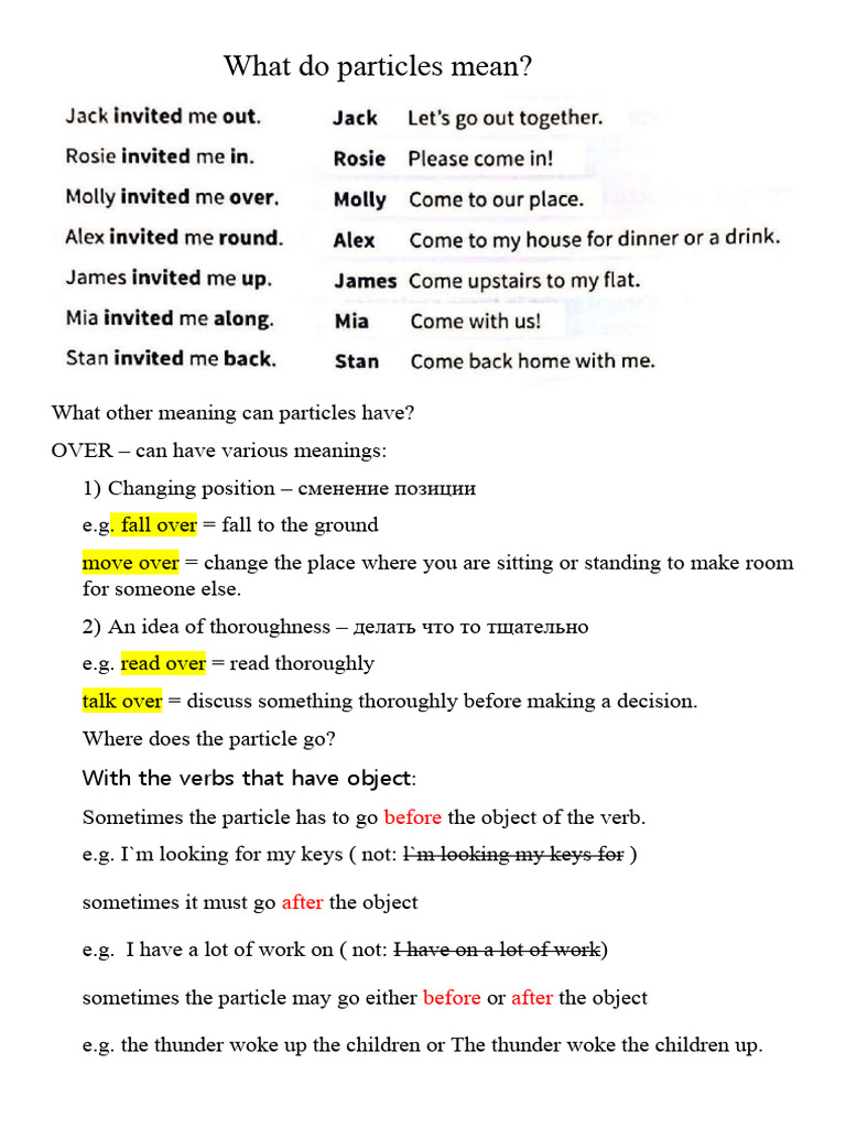 What Do Particles Mean | PDF