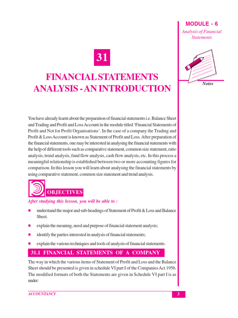 Financial Statement Analysis - An Introduction | PDF | Balance Sheet ...