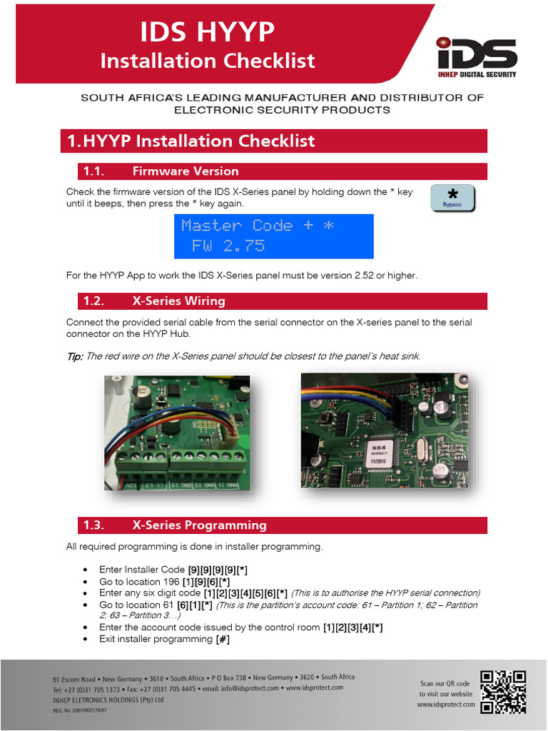 IDS HYYP Installation Checklist | PDF | Computer Network | Internet ...