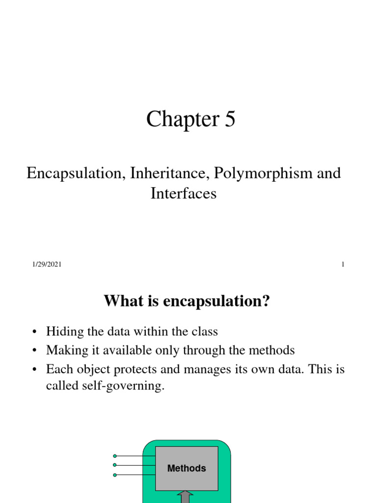 Object Oriented Programming - Chapter Five - Pillars of OOP | PDF | Method (Computer Programming ...
