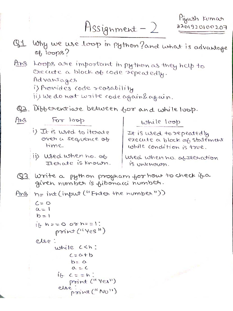 Python Assignment2 | PDF