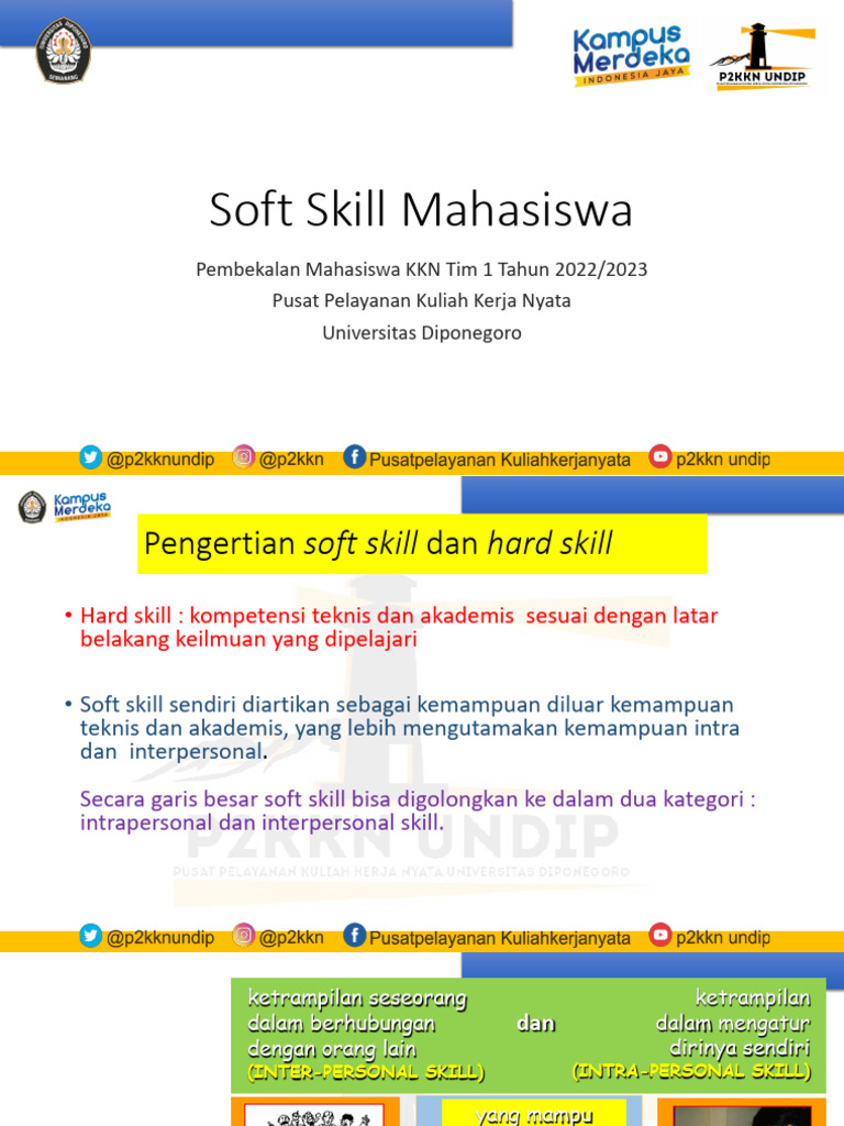 Soft Skill Mahasiswa | PDF | Karier & Perkembangan | Pengembangan Diri