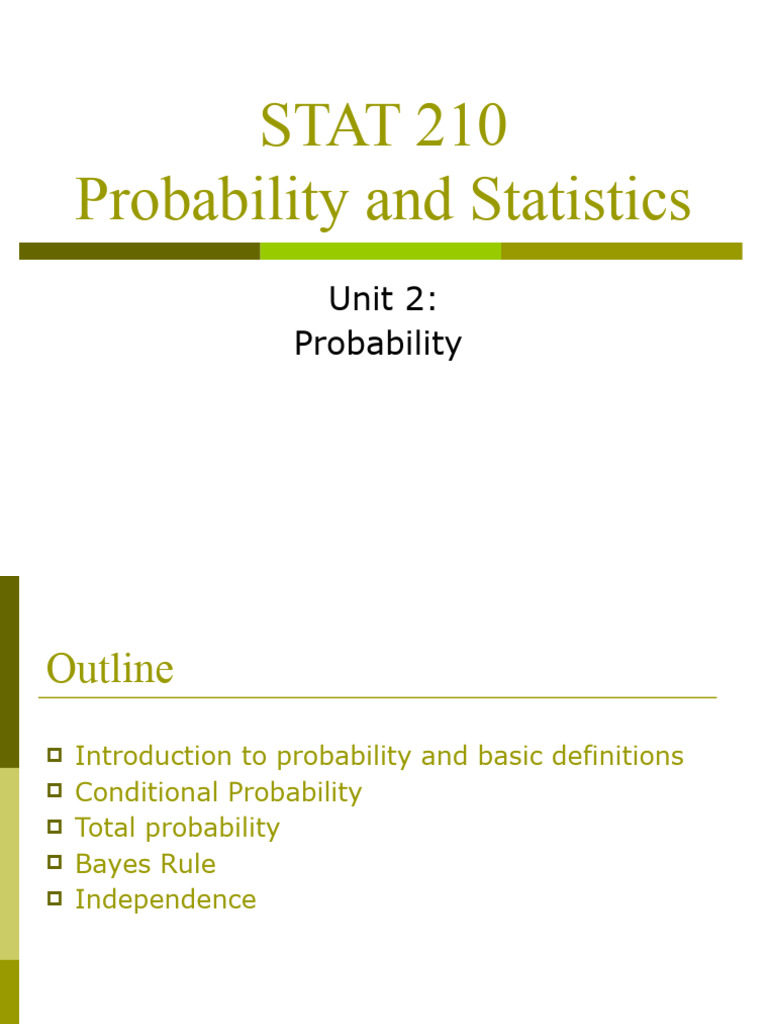 Stat210 Fa17 LNC Unit 2 | PDF | Sampling (Statistics) | Probability Distribution