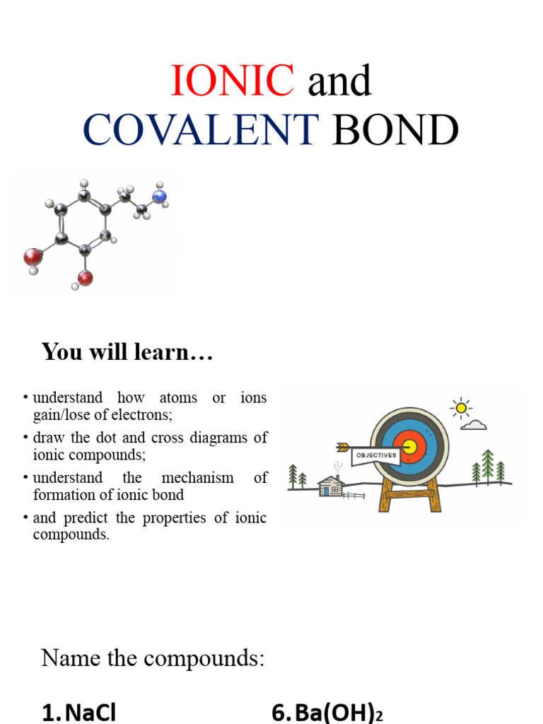 Ionic and Covalent Bonding Explained | PDF | Ionic Bonding | Chemical Bond