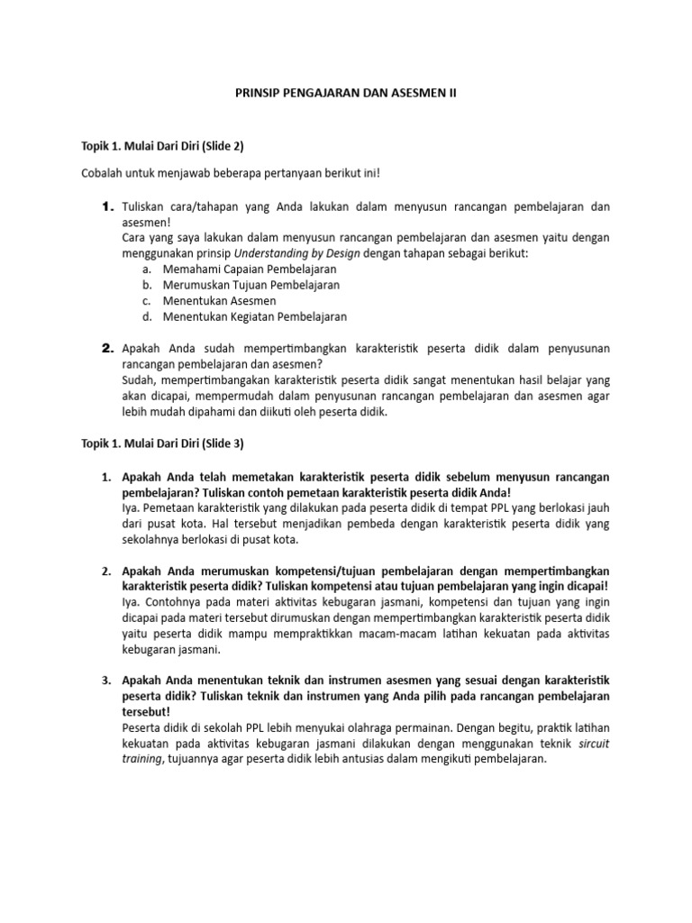 TP1. Mulai Dari Diri | PDF