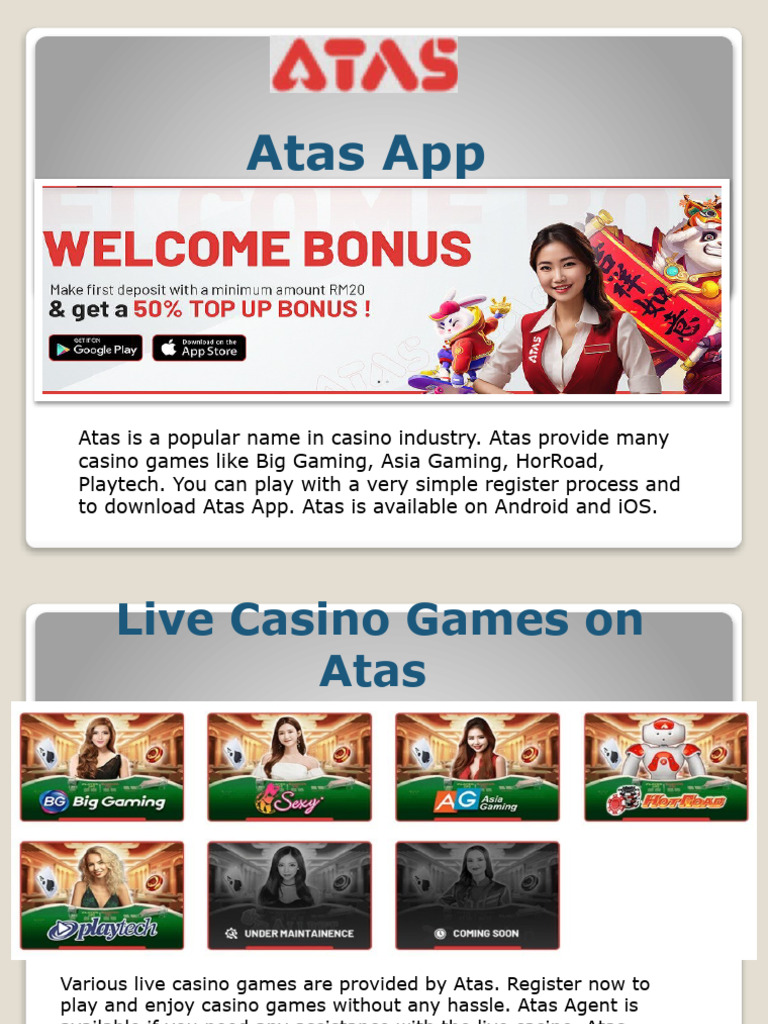 Atas App Is A Very Popular App in Casino Gaming Industry | PDF