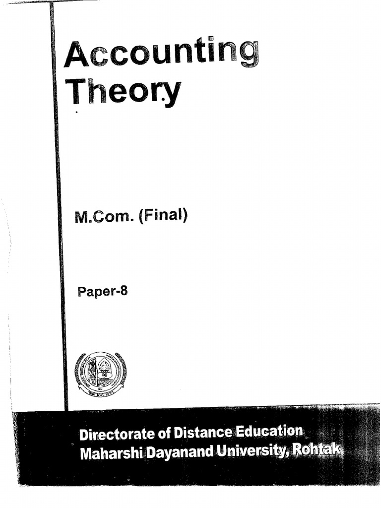 Accounting Theory | PDF
