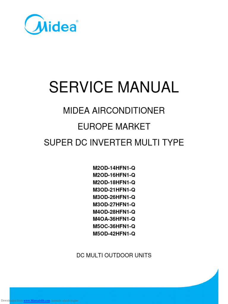 Midea Air Conditioner Service Manual | PDF | Air Conditioning | Home ...