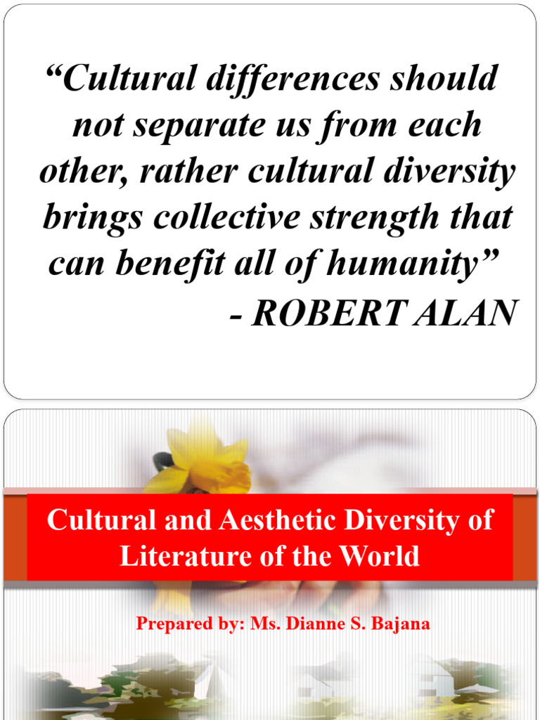 2st-Cultural and Aesthetic Diversity of Literature of The-3 | PDF ...